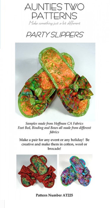 Party Slippers Pattern – Charm City Fabrics