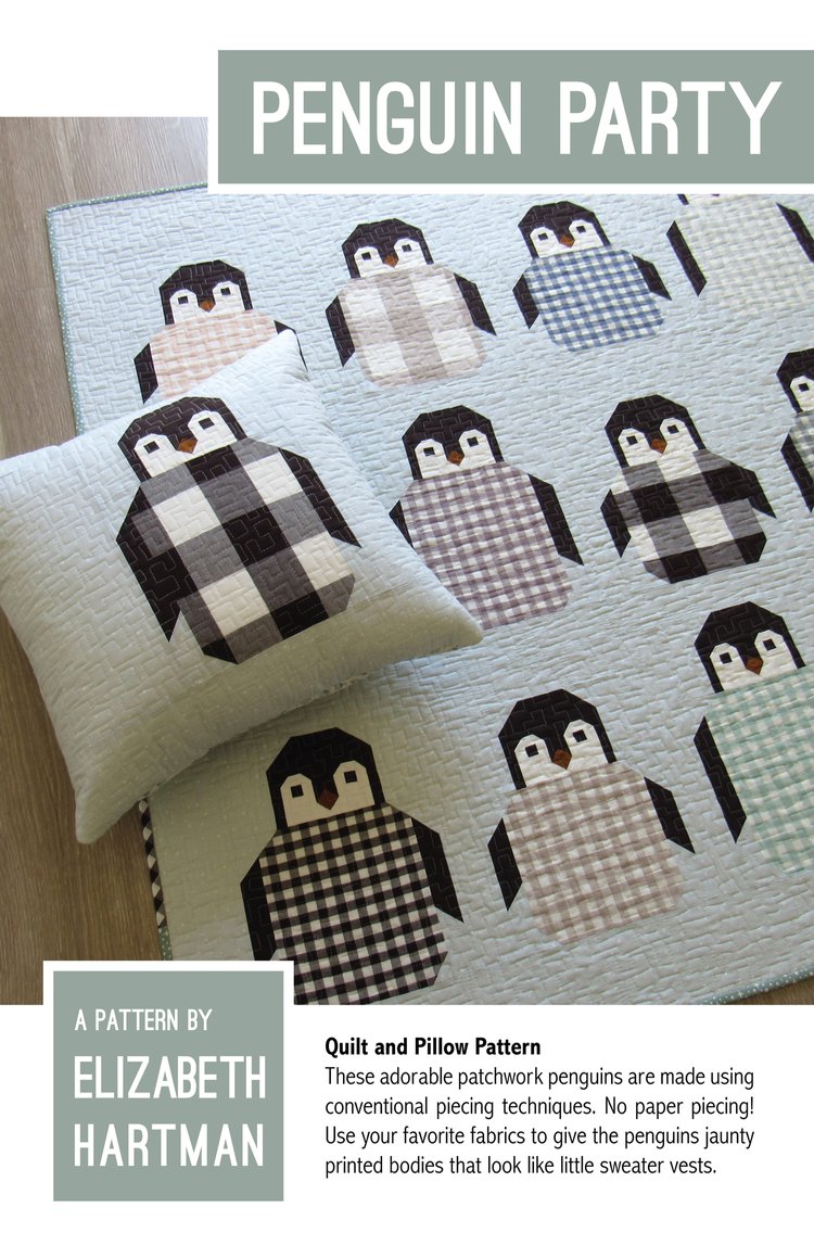 Penguin Party Pattern by Elizabeth Hartman – Charm City Fabrics